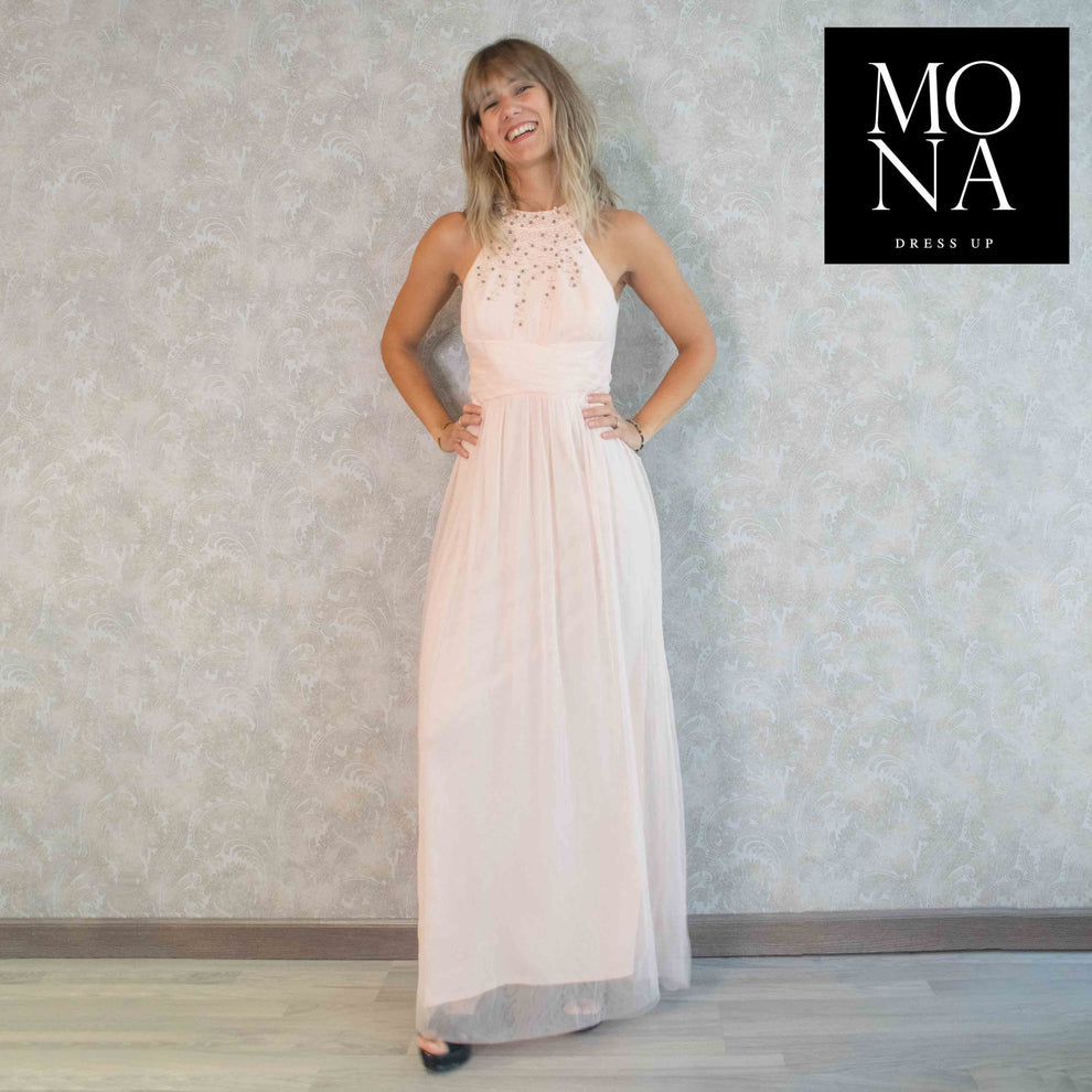 VESTIDO LARGO FATIMA DAMASCO CLARO – monadressup